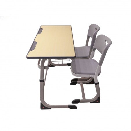 Pupitre Doble Abierto Con Silla Altura Regulable